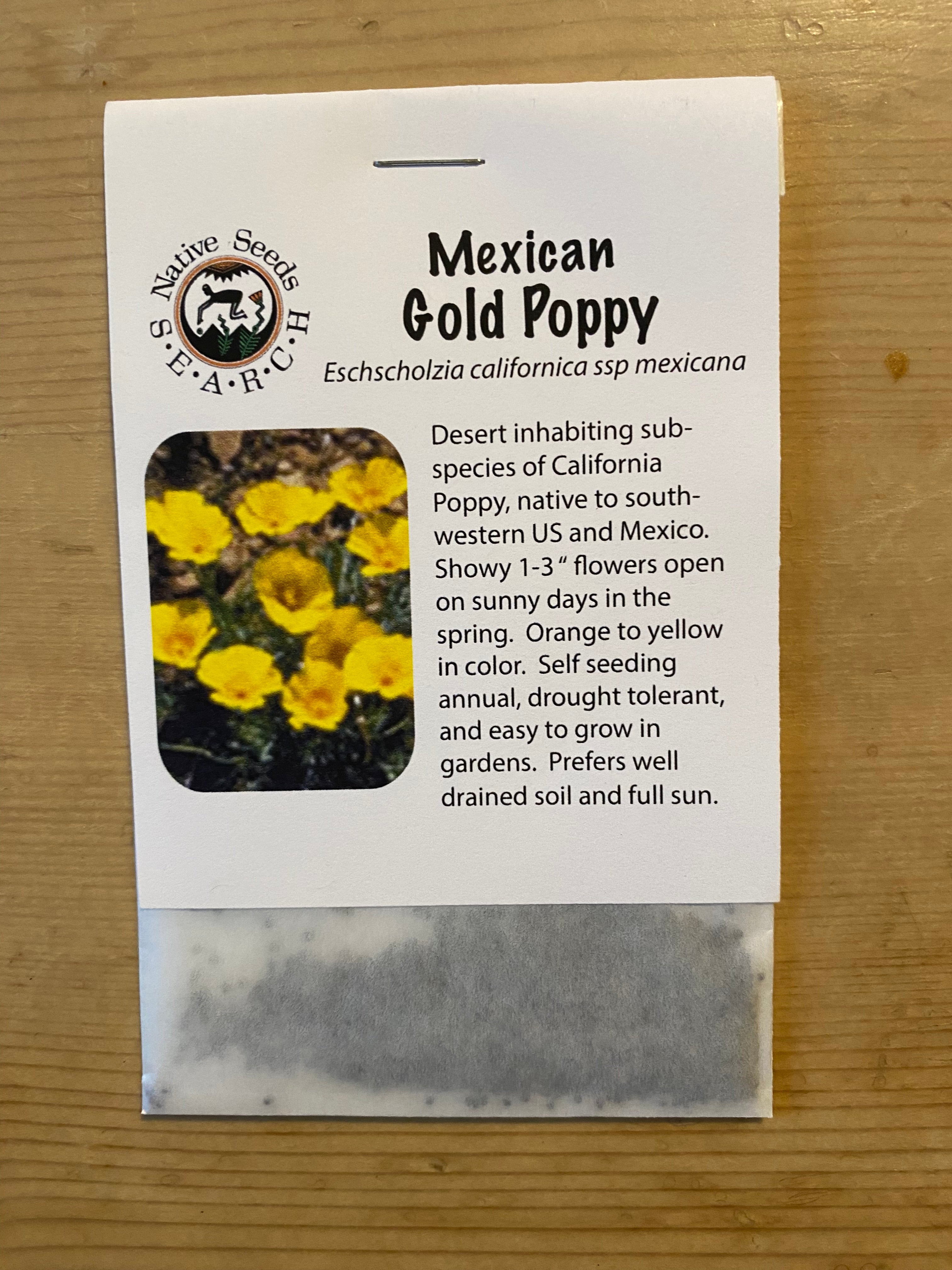Mexican Gold Poppy (Eschscholzia californica ssp mexicana) Seed ...